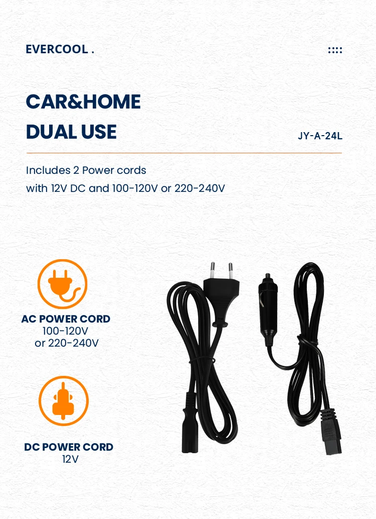 EVERCOOL 24L Portable Cooling Solution - AC & DC Fridge