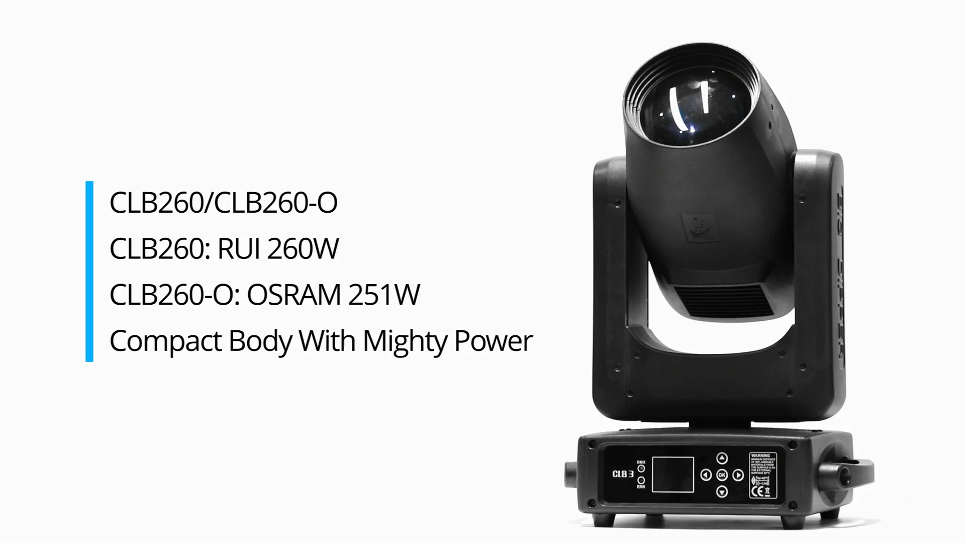 Big Dipper Clb260 Disco Beam Light 260w 6kg Mini 9r Sharpy Moving Head ...
