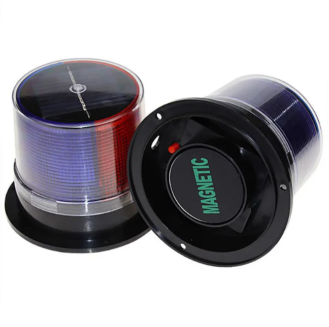 Vehicle Strobe Warning Light Emergency Led Flashing Magnetic Solar ...