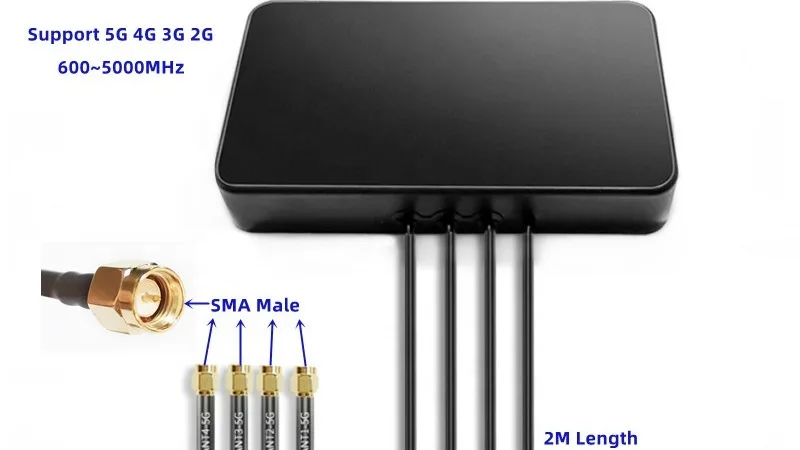 5g 4g Lte Gsm Module Modem Wireless Antenna 600-5000mhz 4 Sma-male ...