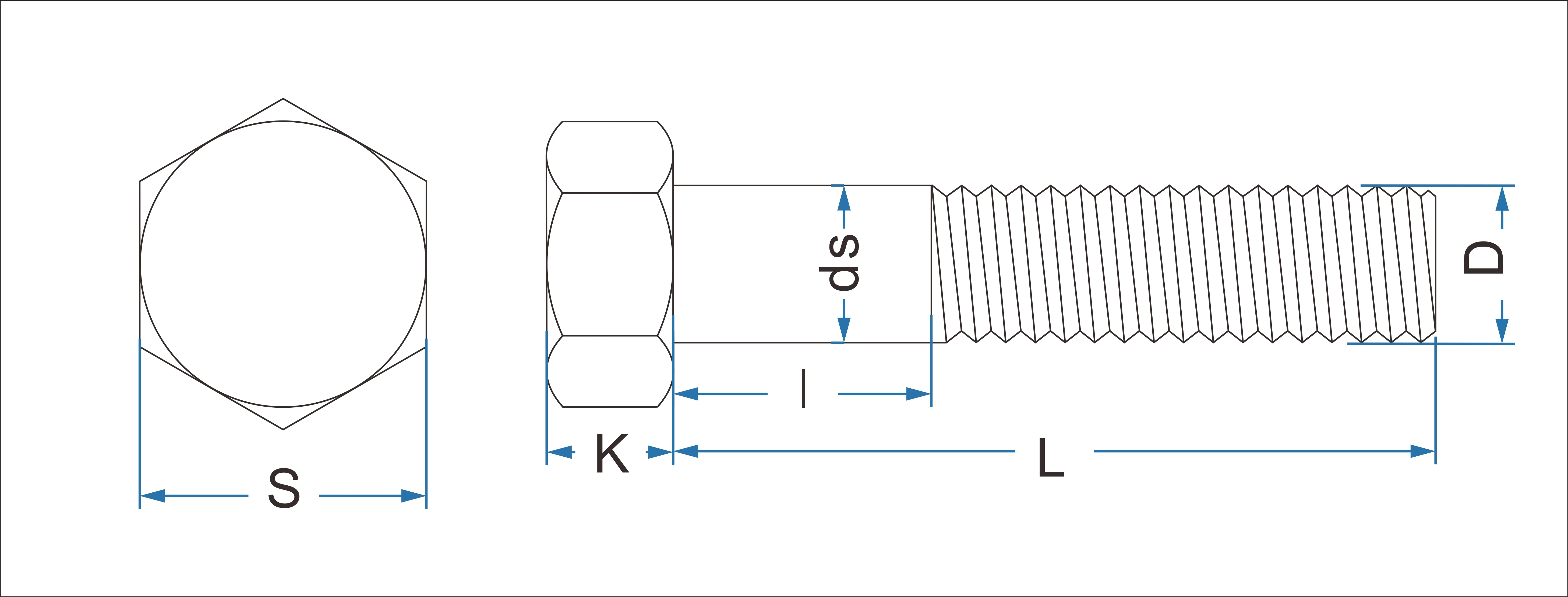 High Tensile Fastener ASTM F593B F593A Stainless Steel Bolt