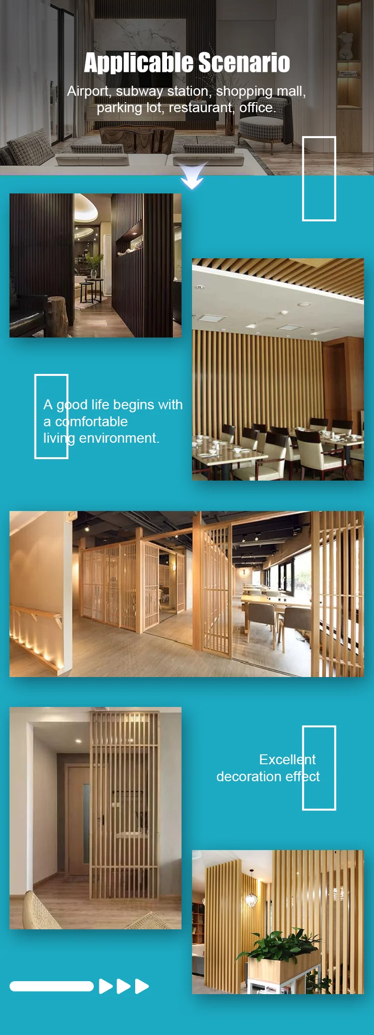 Interior Partition Decoration Column 100*25mm Home Decoration ...