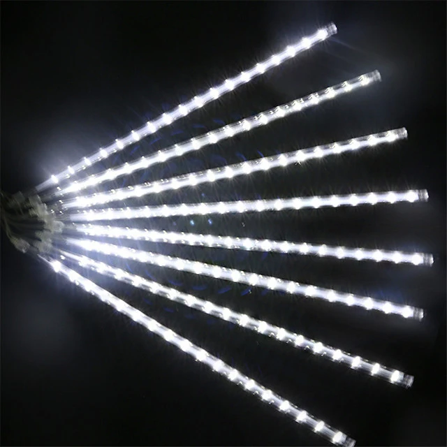 Led Rain Light Meteor Tube Shower Rain String 30cm Icicle Light Wedding ...