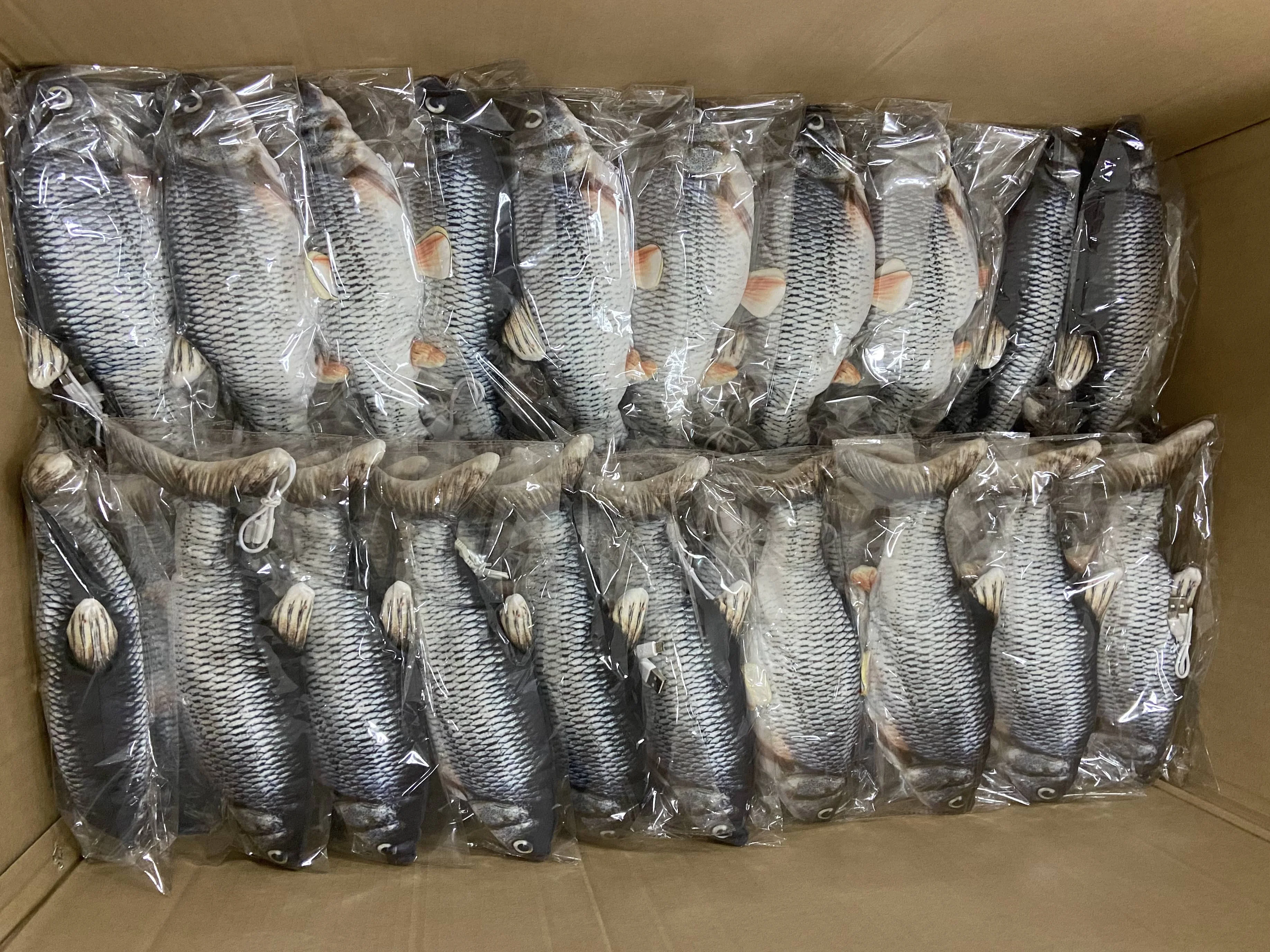 Usb Electric Moving Fish Catnip Dancing Fish Cat Toy Cat Flopping ...