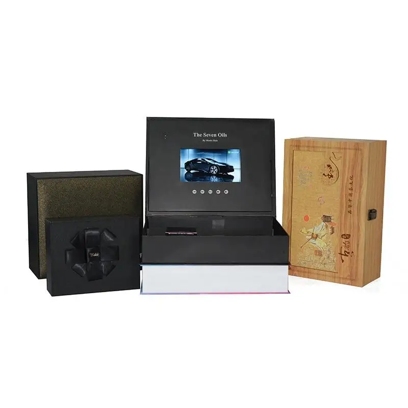 Custom Print Video Brochure Box 2.4 2.8 4.3 5 7 Inch Hd Screen Lcd ...