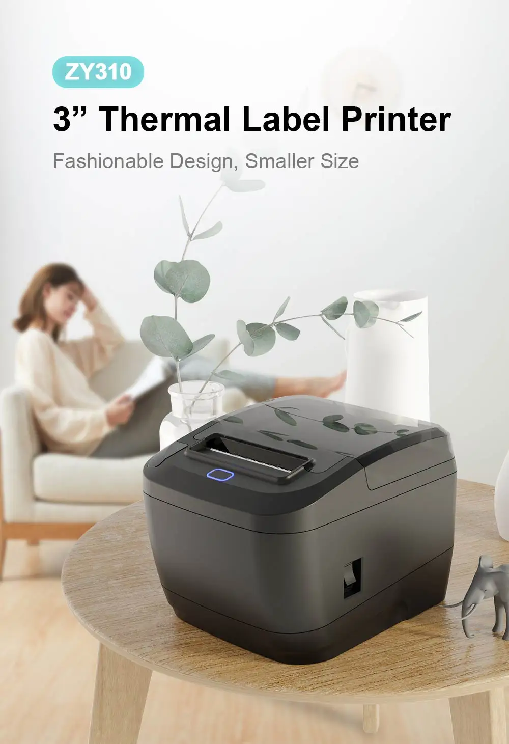 3inch Thermal Label Printer - ZY310 Bluetooth Barcode Printer