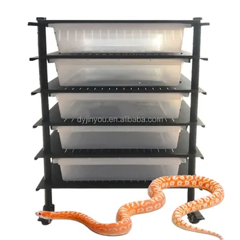 Metal With Tub With Wheels Reptile Feeding Rack 56*61.5*90cm Ball Boa ...
