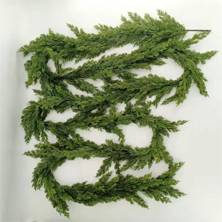 9 FT Real Touch Cypress Garland - Perfect for Holiday Decor