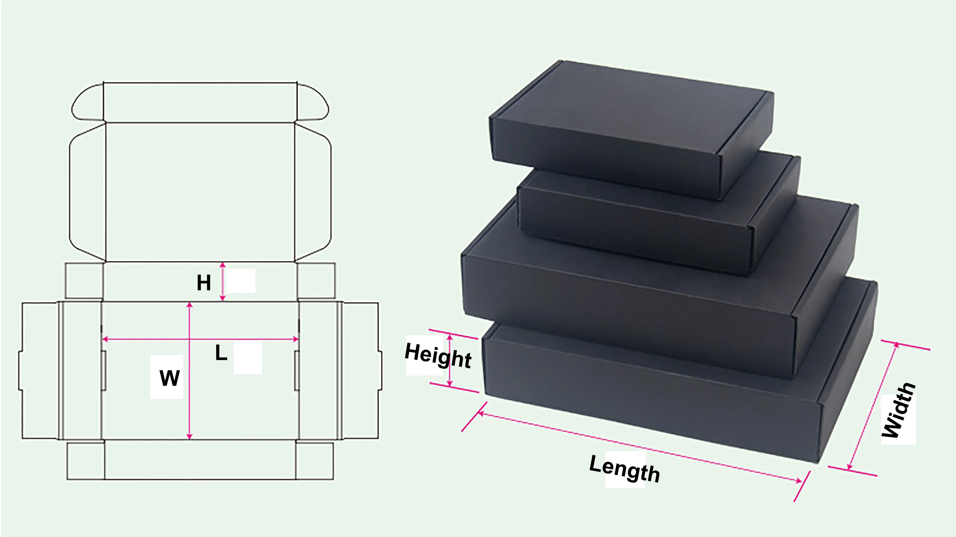 Kraft Paper Square Box Air Plane Handle Gift Box Wedding Favour Party ...