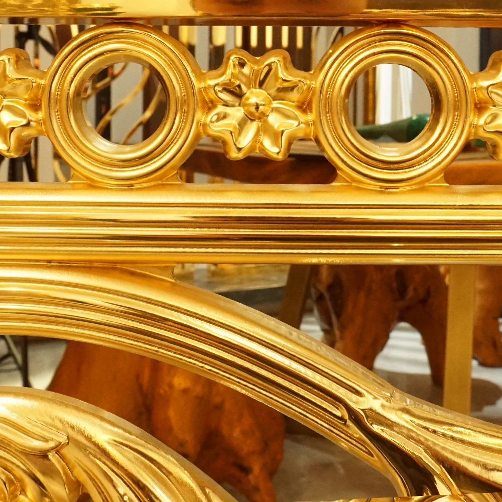 Custom Royal Metal Carved Brass Balusters Stair Railing Balustrades ...