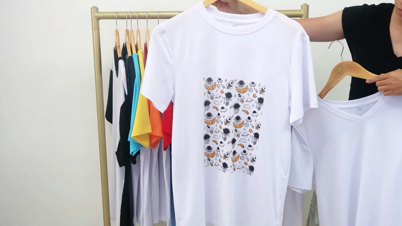 Custom Printed Sublimated Clothing V Neck Shirt Sublimation Blanks ...