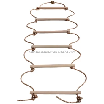 Wooden Climbing Ladders Indoor Sensory Hanging Training Swing Sensory ...