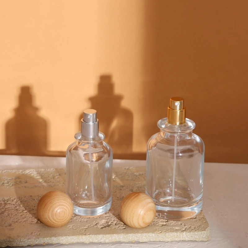 New Perfume Bottle 30ml 50ml 100ml Clear Glass Spray Bottle With ...