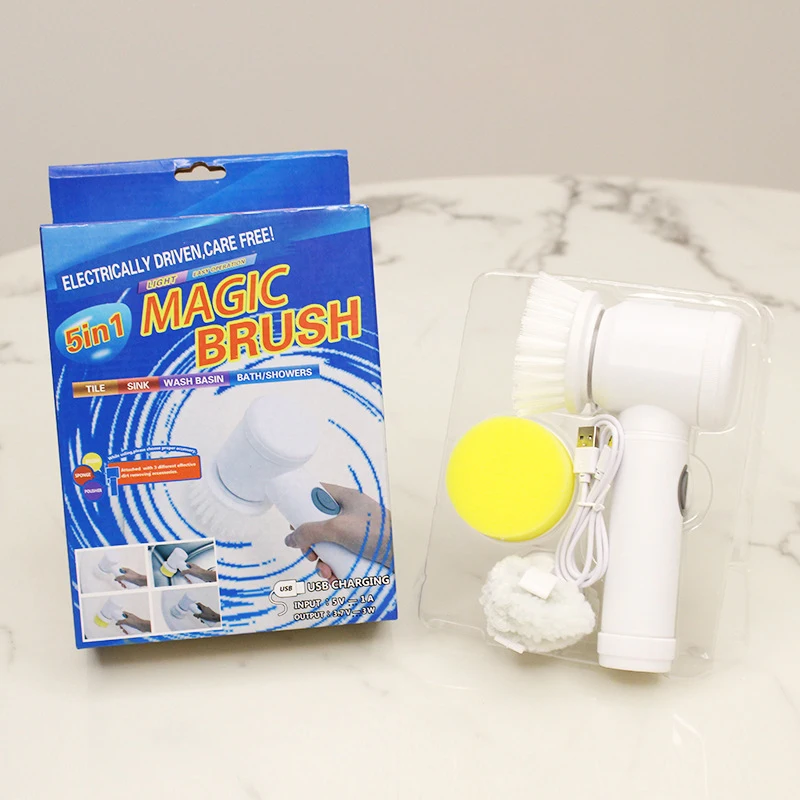 Usb Rechargeable Kitchen Dishwashing Brush Sink Cleaner Bathroom ...