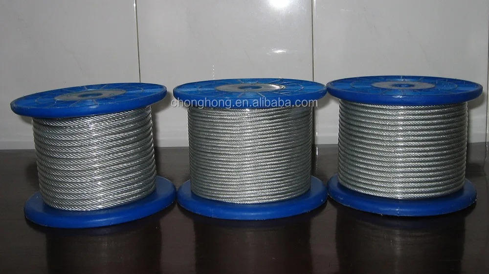 China Supplier 7x7/7x19 Plastic Jacket Pvc/pp/pe/pu/nylon Coated ...