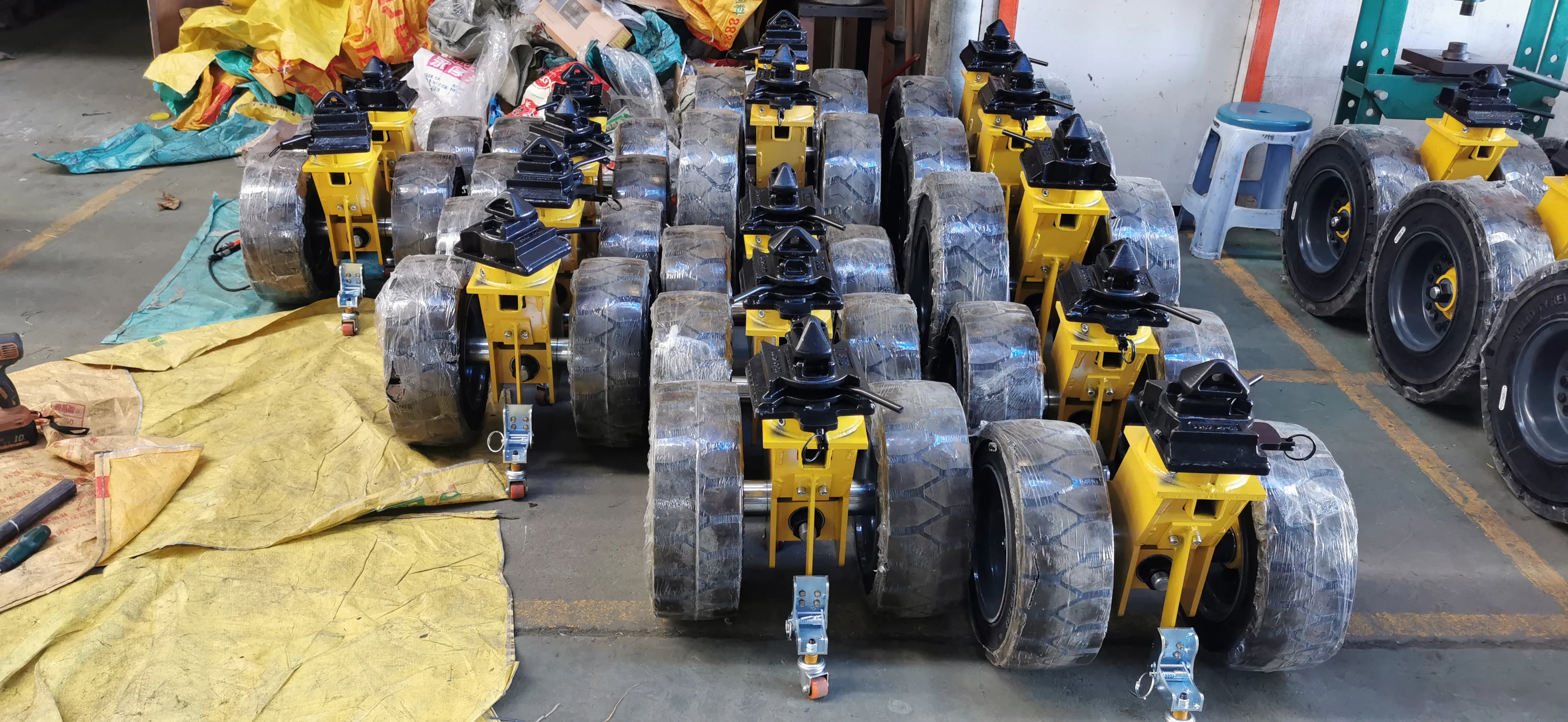 Ultra-heavy Solid Rubber ISO Container Casters Made in China