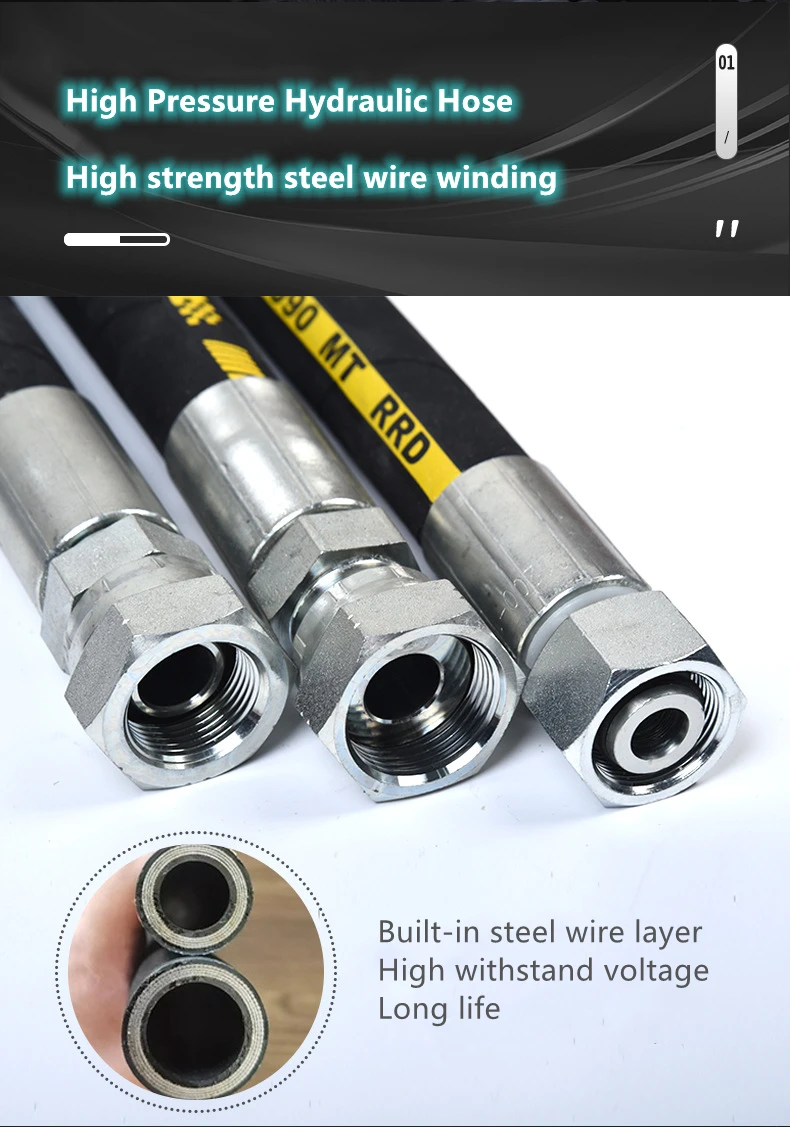 High Pressure Hydraulic Wrapped Rubber Hose Manufacture Flexible ...