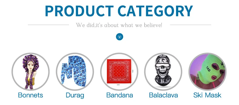 Wholesale Men's Custom Logo Silky Durags for Sports