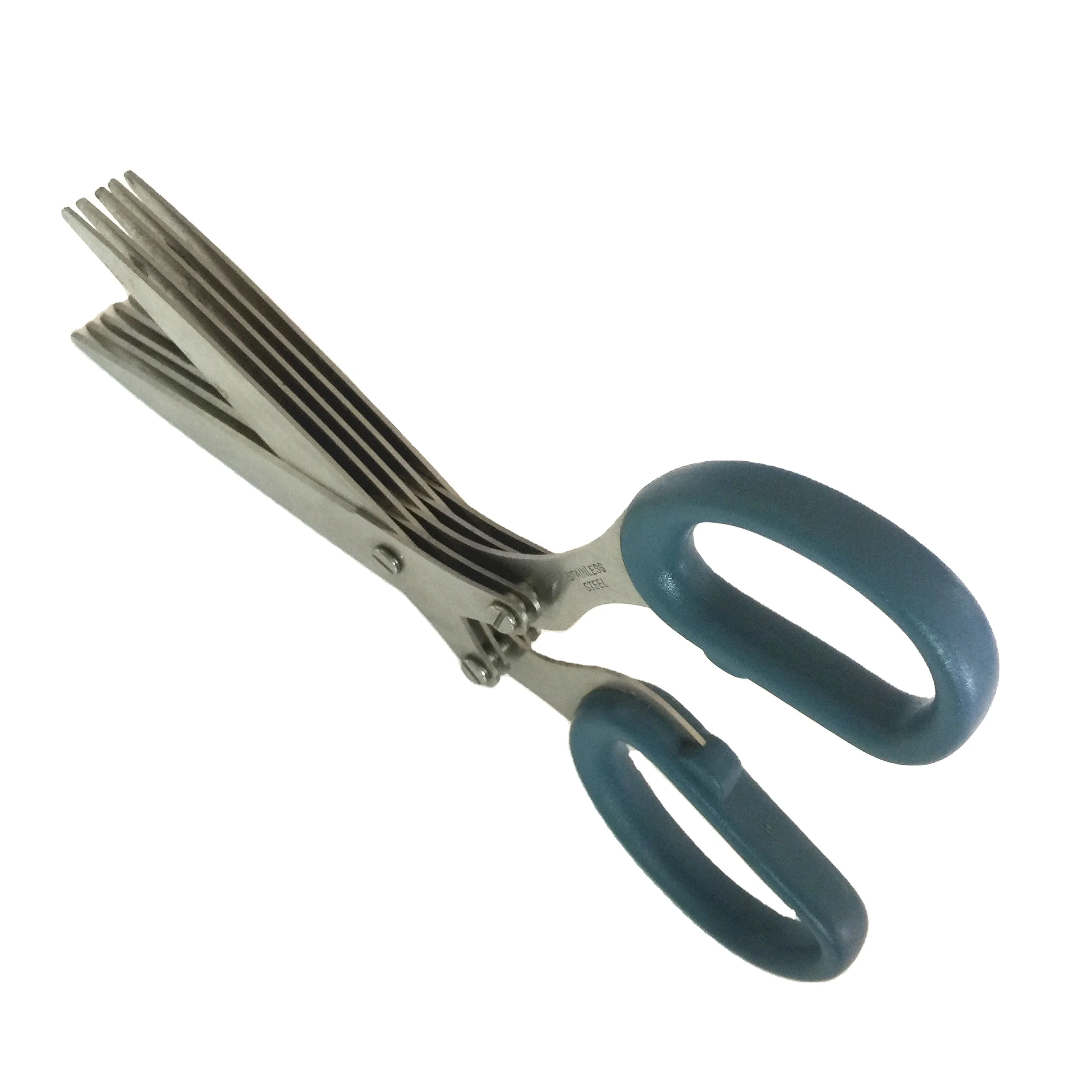 Stainless Steel Kitchen 5 Blades Herb Vegetable Scissors - Buy Herb ...