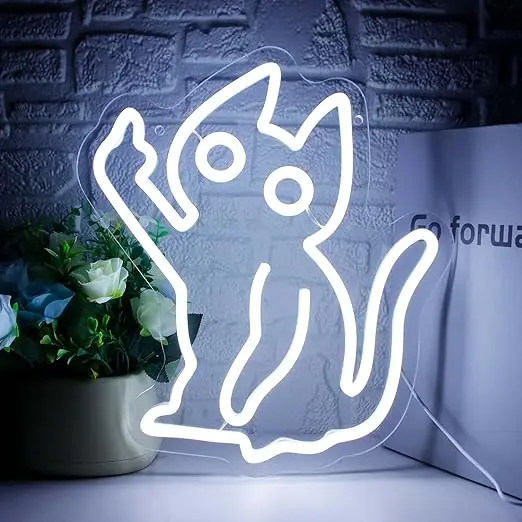 Cat Led Neon Sign Cute Cat Night Light for Animal Lover Gifts Pet Shop ...