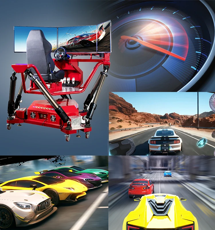 9D VR Three Screen F1 Racing Simulator - EPARK Driving Machine