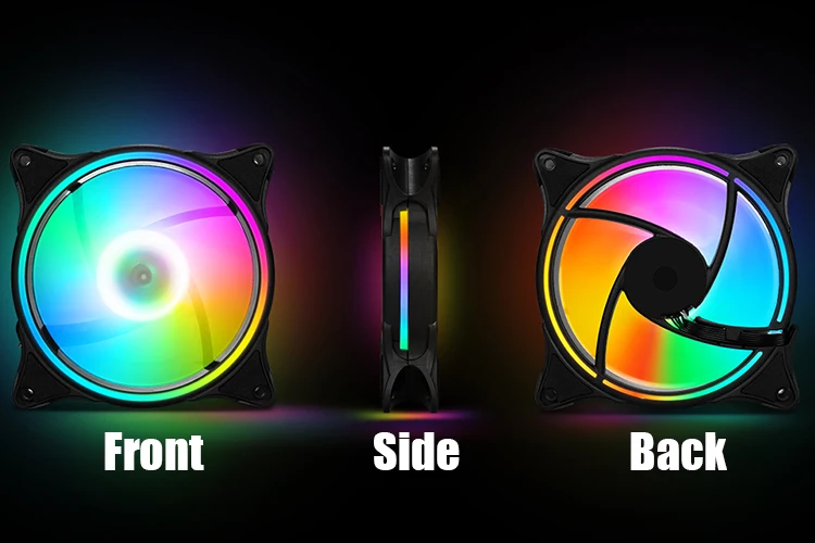 High Performance Argb Fan Cooler Cpu Cooler Plastic Pc Cooling Fan Rgb ...