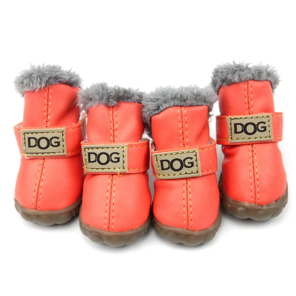 Wholesale Custom Winter Pet Dog Shoes Warm Snow Boots Luxury Thicken ...