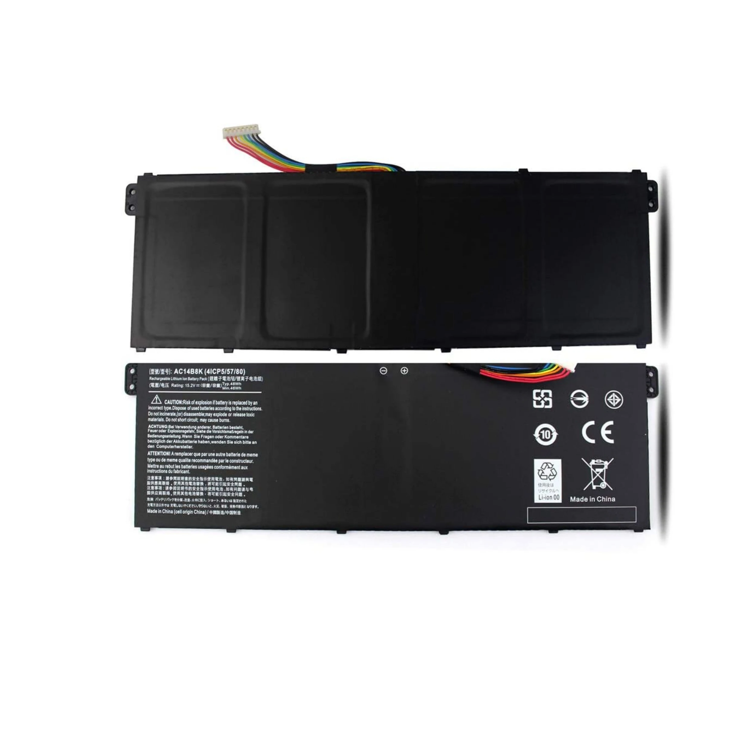 Genuine AC14B8K Li-Ion 15.2V 48Wh/3220mAh Laptop Battery for AspireV3 ...