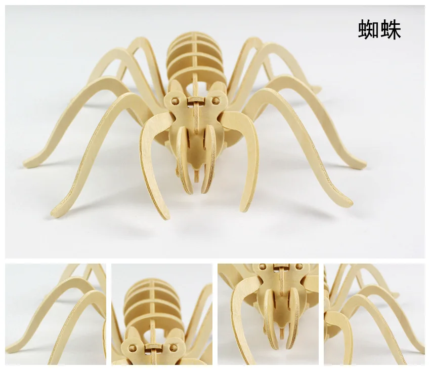 DIY 3D Arts Wooden Brain Teaser Puzzles for Kids & Adults