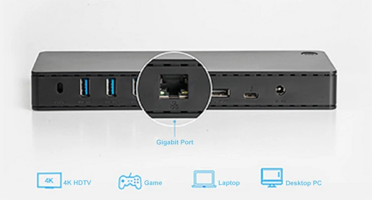 Support Power Delivery 4-pole Phone Jack Hdmi Usb-c Rj45 Dual 4k@60hz ...