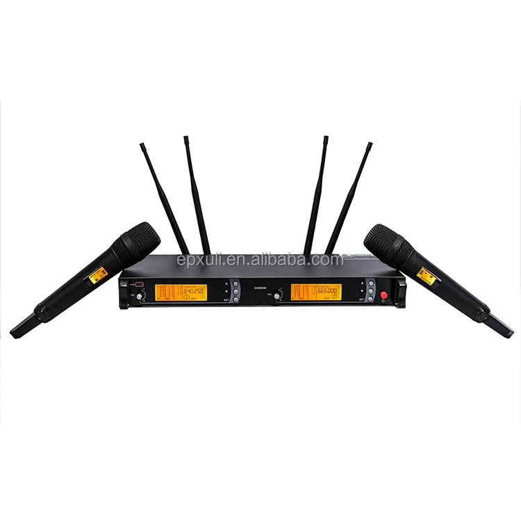 Skm9000 Professional Black Handheld Wireless Microphone Uhf Wireless Microphone Karaoke System ...