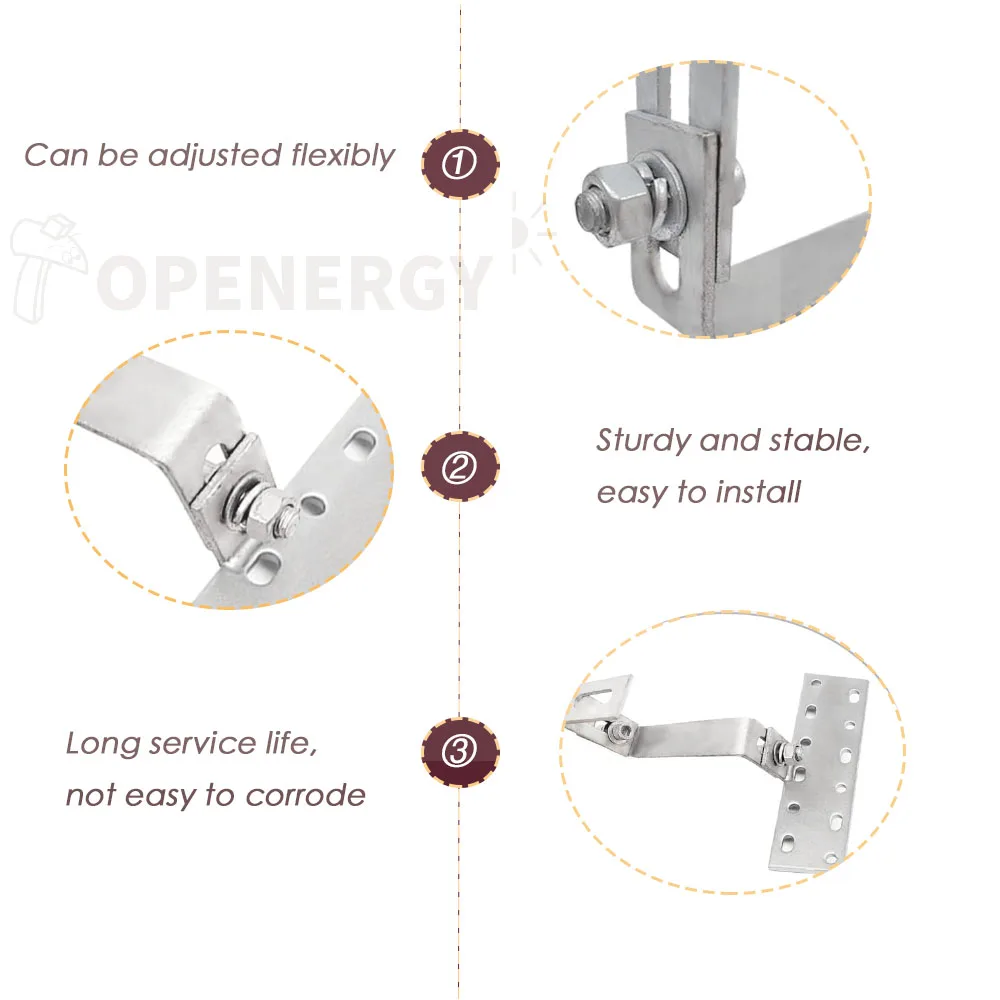 Sus304 Stainless Steel Solar Panel Tile Roof Mounting System For Rail ...