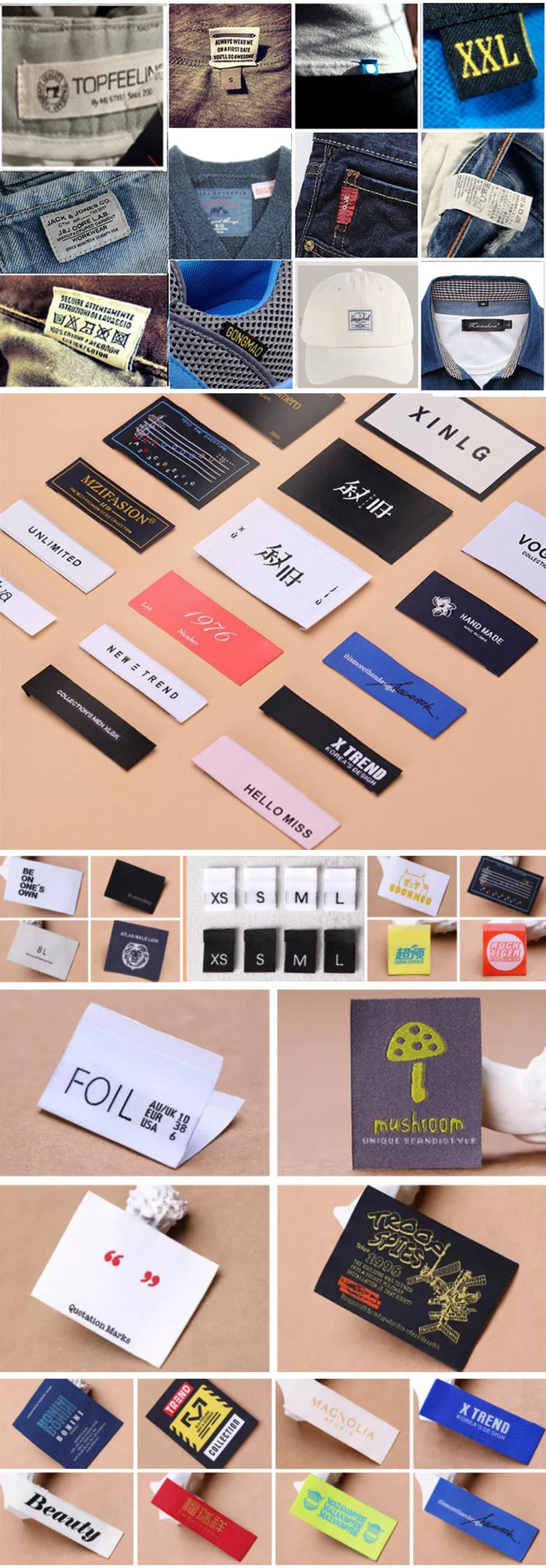 Eco Friendly Custom Woven Labels for Clothing - Pinghui