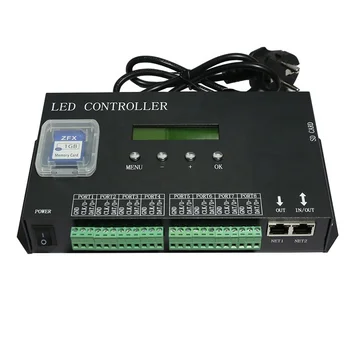 H807sa 8 Ports Artnet Dmx To Spi Led Pixel Controller Supports Sd Card Dmx512 Console Led Pixel ...