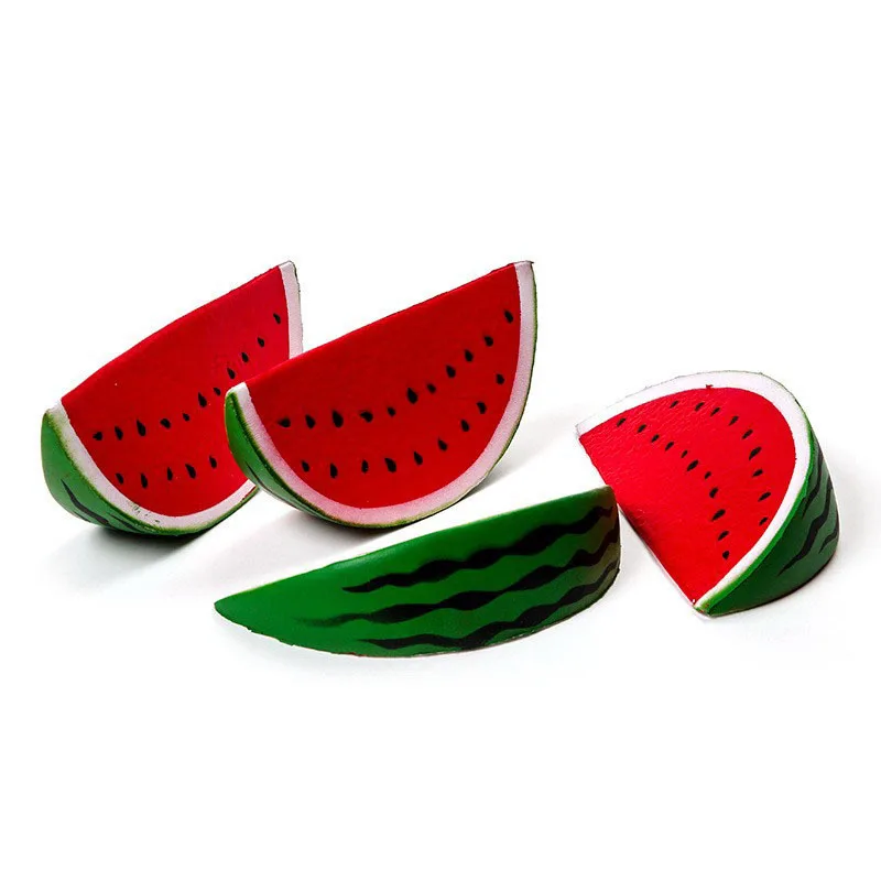 Anti Stress Cute Watermelon Shaped Design Slow Rising PU Squeeze Toy ...