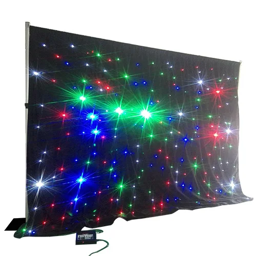 Portable backdrop stand mandap pipe and drape for led star drop curtain ...