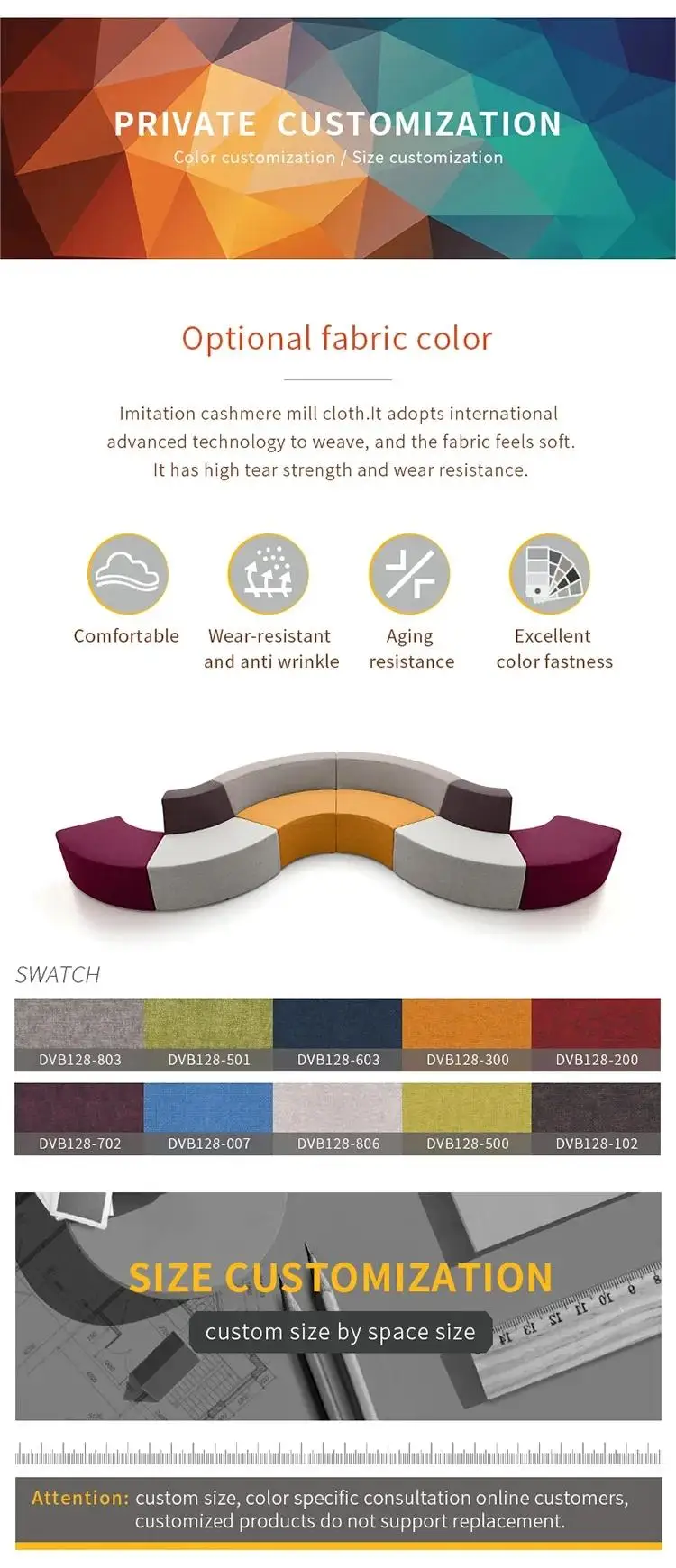 S Shaped Sofa - Modern, Curved, and Modular Office Furniture
