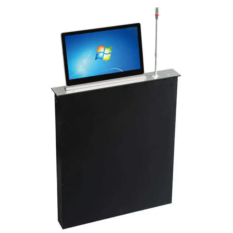 High Performance Office Conference Table Hidden Desk Monitor Lift ...