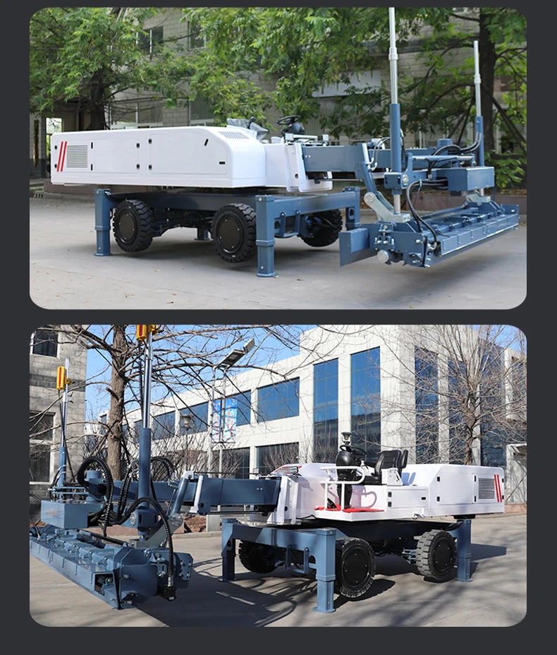 High Precision Telescopic Arm Concrete Laser Screed Machine