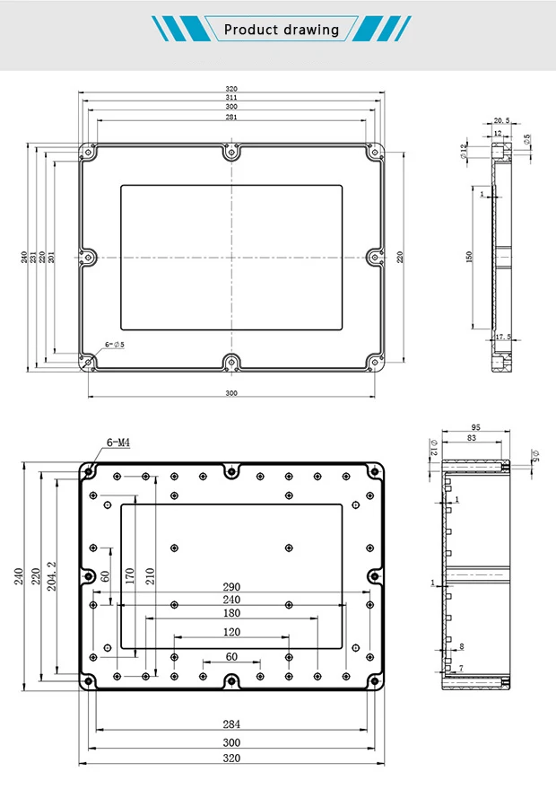 Plastic Electrical Power Distribution Box Circuit Breaker Box - Buy ...
