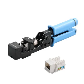 90 Degree Rj45 Keystone Jack One Punch Speed Crimping Termination ...