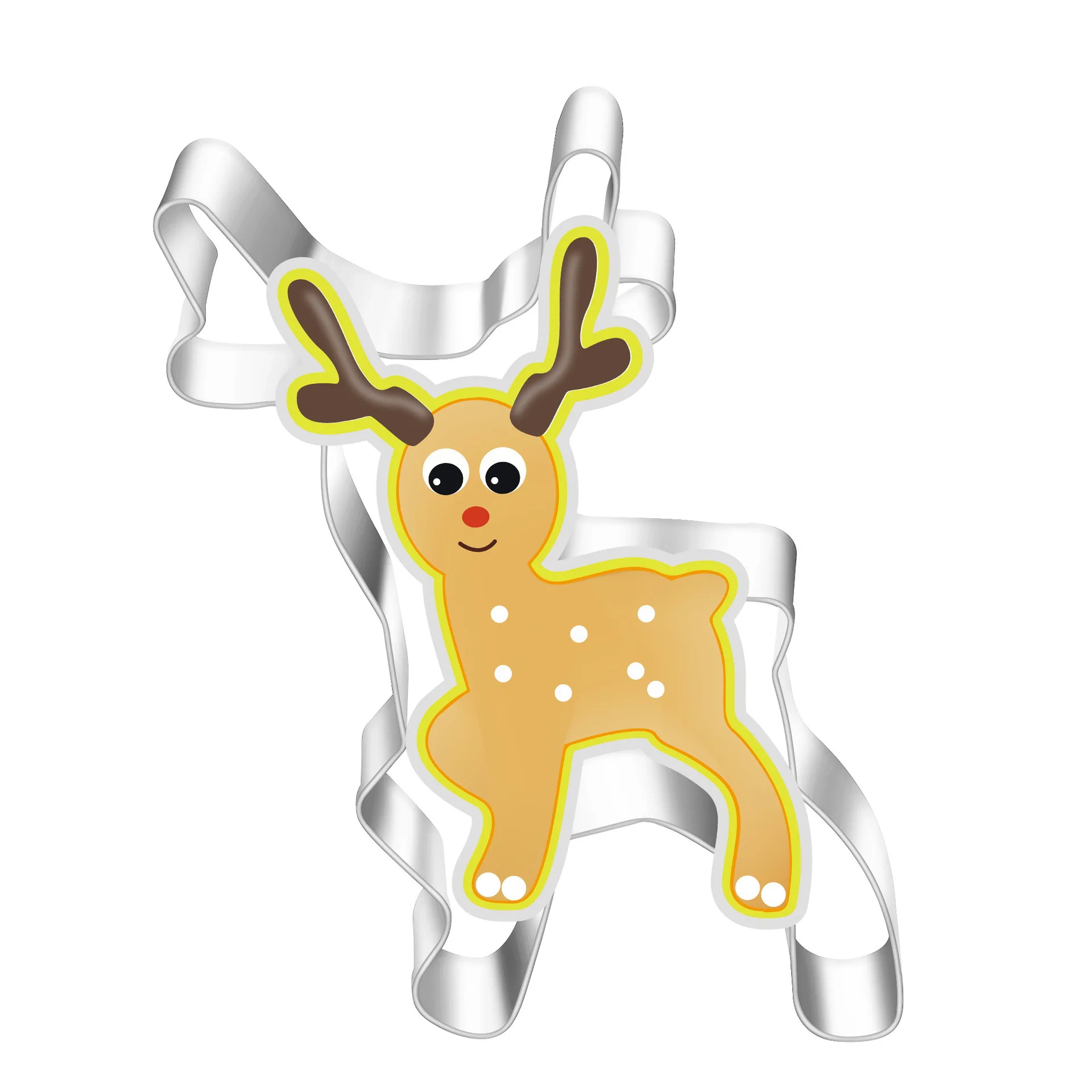 60 Types DIY Gingerbread Man Stainless Steel Christmas Tree Deer Cookie ...