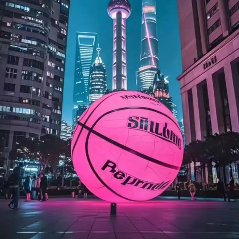 Giant Inflatable PVC Basketball for Fun Sports Advertising Inflatables ...