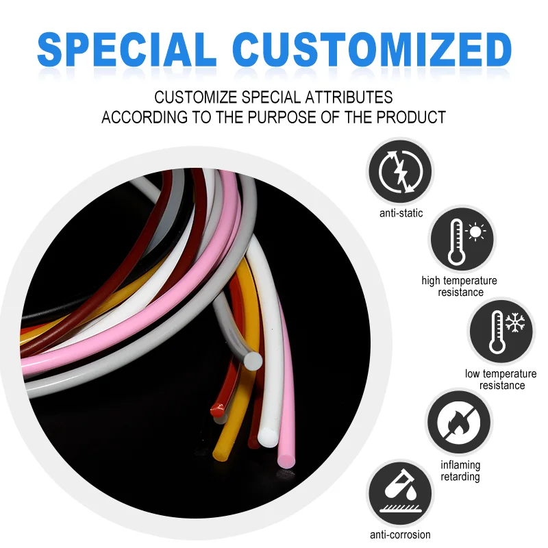 Factory Manufacturer Custom Soft Colorful Circular Extruded Industrial ...