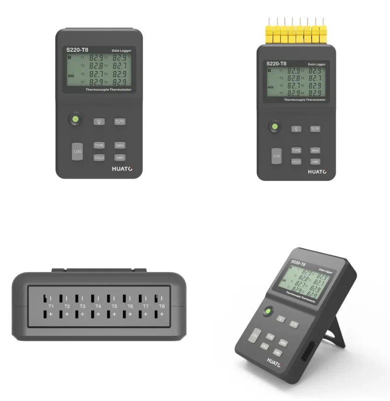 Huato S220-T8 Multi 8 Channels Thermocouple Temperature Data Logger