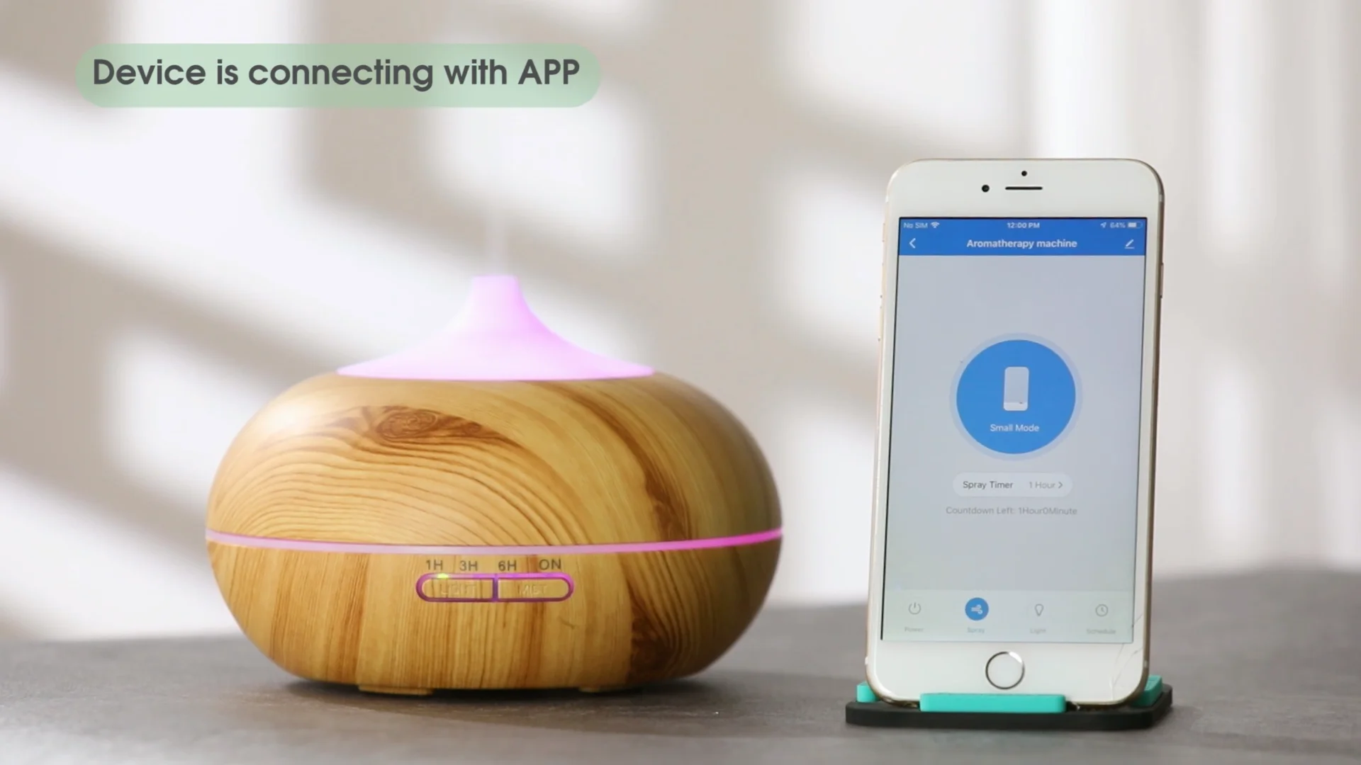 Gx-12k Professional Bluetooth Speaker 300ml Ultrasonic Air Purifier Home Wood Grain Medical ...