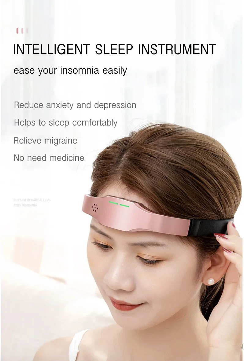 Electric Head Massager for Stress Relief and Insomnia - Rechargeable ...