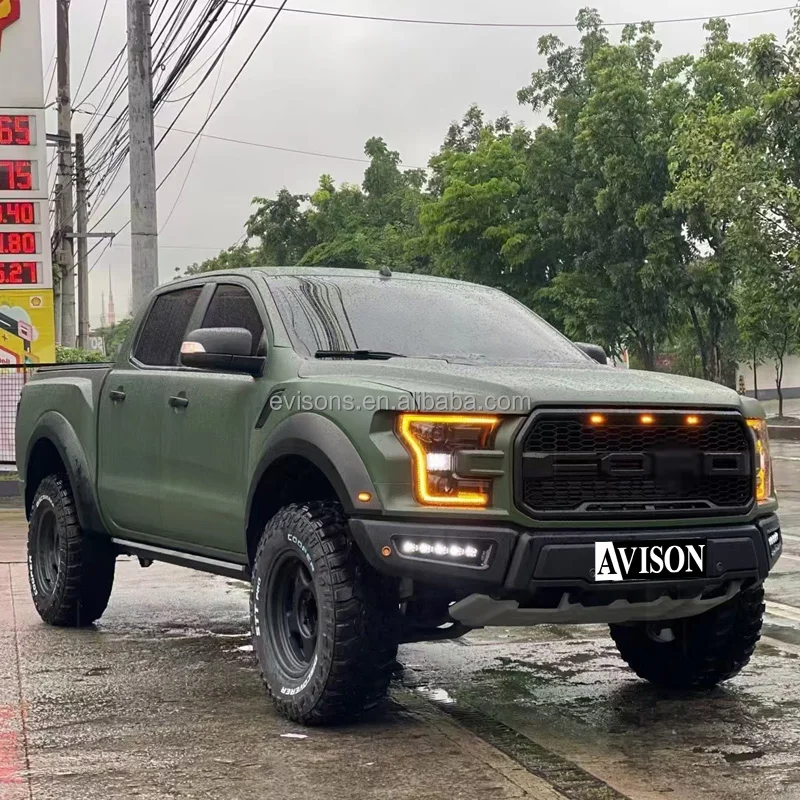 Car Body Kit For Ford Ranger 2012-2021 T6 T7 T8 Facelift To F150 Raptor ...