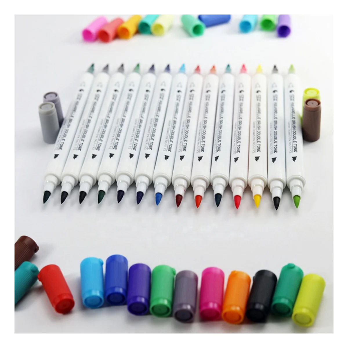 Water Color Brush Pen Art Markers Soluble in Water Aquarelle Marker Pen ...
