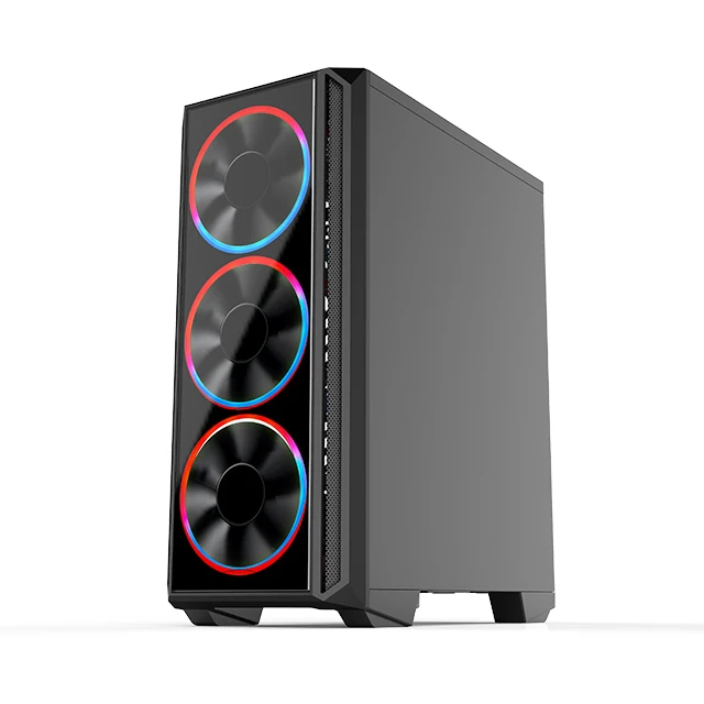 Full Tempered Glass Atx Computer Case & Towers Atx Gaming Case Oem ...